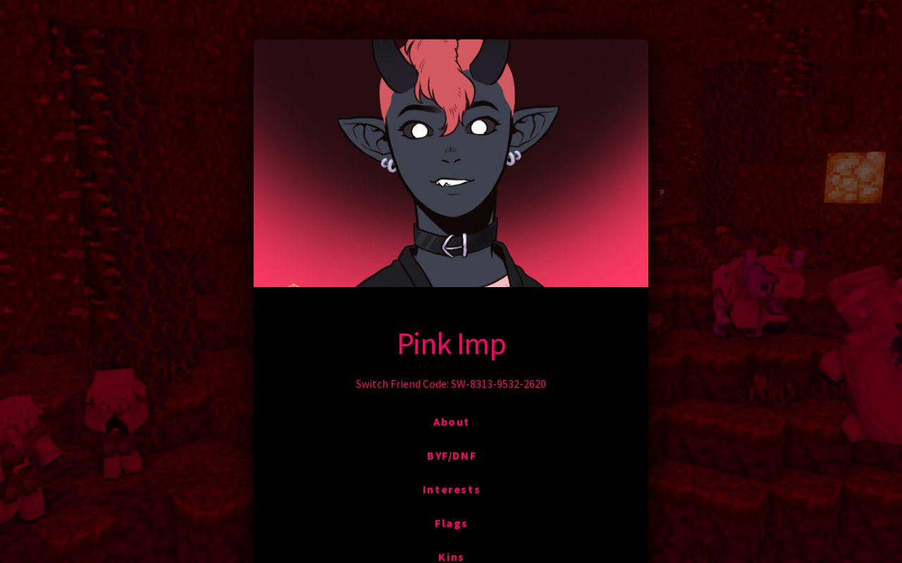 Pink Imp's Carrd
